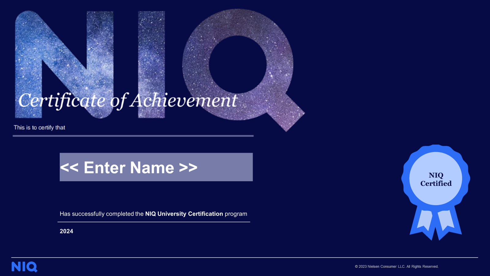 NIQ Certification Program – NielsenIQ Shop